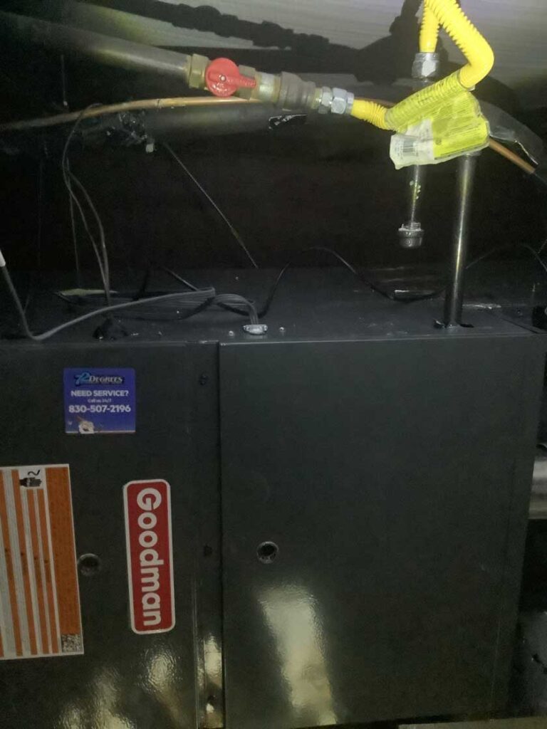 Goodman HVAC Installation In Fredericksburg - 72 Degrees Texas
